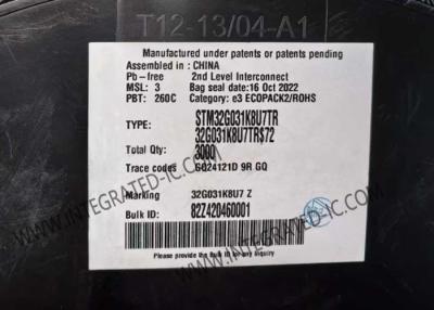 China STM32G031K8U7TR Microcontroller MCU High-Performance Arm Cortex-M0+ 32-Bit Mainstream MCU for sale