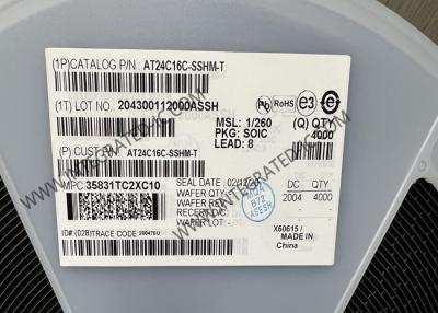 China AT24C16C-SSHM-T Memory IC Chip 16Kbit 1MHz I²C Serial EEPROM Memory 8-SOIC for sale
