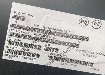 중국 ISL95810UART8Z-T 융합회로 칩 저소음 단일 디지털 제어 전력 측정기 판매용