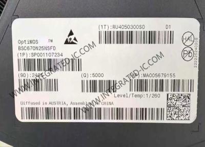 Cina Chip a circuito integrato BSC670N25NSFD, 250V N-Channel Power MOSFET Transistor PG-TDSON-8 in vendita