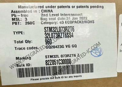 China STM32L073RZT6 Microcontroller MCU Ultra Low Power ARM Microcontrollers 32MHz CPU for sale