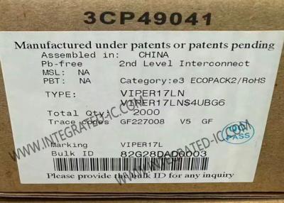 Cina VIPER17LN Convertitore di circuito integrato a chip off-line con 800 V di potenza robusta, sezione 60 kHz di frequenza di commutazione e potenza in standby < 30 mW in vendita