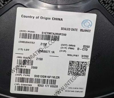 China S9S12GN16F1VLCR 16-Bit HCS12 Microcontroller MCU with 25MHz Speed and 16 kB Program Memory in LQFP32 Package for sale