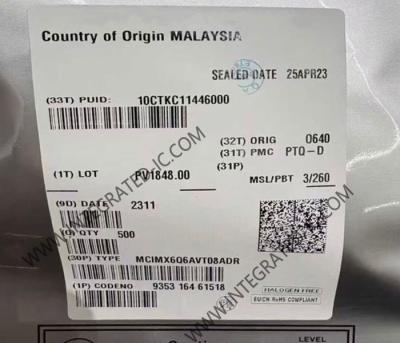 China MCIMX6Q6AVT08ADR Microcontroller MCU i.MX6Q Quad Core 32-Bit 852MHz ARM Cortex-A9 Microprocessor with 1 GHz Speed for sale