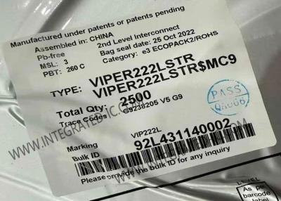 中国 VIPER222LSTR 集積回路チップ 高圧変換器 4.5V から 30V 入力 730V アヴァランス 頑丈な電源 MOSFET in SSOP-10 パッケージ 販売のため