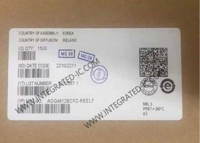 中国 ADG4612BCPZ 集積回路チップ 50mOhmオン抵抗 4チャネルクワッドSPSTスイッチと 6.1オーム最大オン抵抗 販売のため