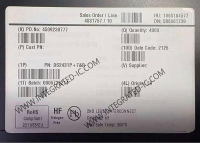 China DS2431P 1024-Bit 1-Wire EEPROM Memory IC Chip with TSOC-6 Package and 256 x 4 Organization for sale