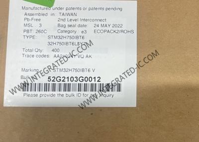China STM32H750IBT6 Microcontroller MCU with 480MHz Speed 128KB FLASH and 1.62V to 3.6V Operating Voltage for sale