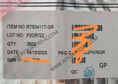 중국 RTS5411T-GR 집적 회로 칩 USB 3.0 Super-Speed 4포트 HUB 컨트롤러, QFN-76 패키지 판매용