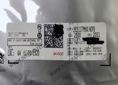 중국 LM25117PMHX 집적 회로 칩 동기식 벅 컨트롤러, 넓은 입력 범위, 강력한 3.3A 피크 게이트 드라이브 및 정밀 1.5% 전압 레퍼런스 판매용