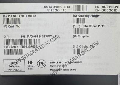 China Chip de circuito integrado MAX96714GTJ/VY Deserializador GMSL1 para CSI-2 à venda