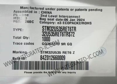 China STM32U535RET6 Microcontroller MCU Ultra-Low-Power With FPU Arm Cortex-M33 MCU With TrustZone for sale