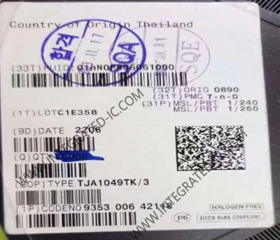 Cina Chip a circuito integrato TJA1049TK ricetrasmettitore CAN ad alta velocità 5Mbps con isteresi del ricevitore di 300 mV e tensione di alimentazione da 4,75 V a 5,25 V in vendita