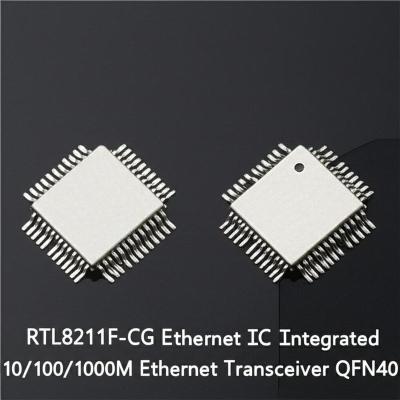 China RTL8211F-CG Ethernet IC Integrated 10/100/1000M Ethernet Transceiver with QFN40 Package and IEEE 802.3 Compliance for sale