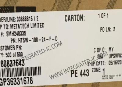 China HTSW-108-24-F-D 16 Position High Temperature PCB Header Strips with 0.100
