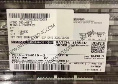 China 4-794619-2 12 Position 250V 5A Micro MATE-N-LOK Wire-to-Board Connector PCB Header for sale