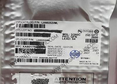 China LAN9252I/ML Ethernet IC EtherCAT Slave Controller For Industrial Applications QFN-64 for sale