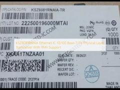 KSZ8081RNAIA 이더넷 IC 10/100 Base-T/TX 물리 계층 트랜시버, RMII 지원