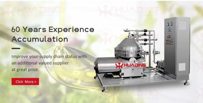 Industrial disc stack centrifuge separator for juice processing