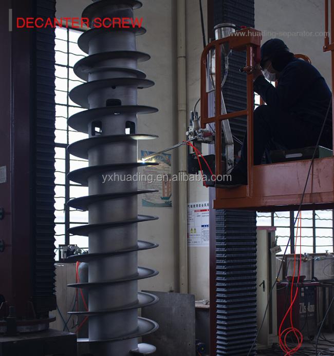 Quality control and testing of decanter centrifuges