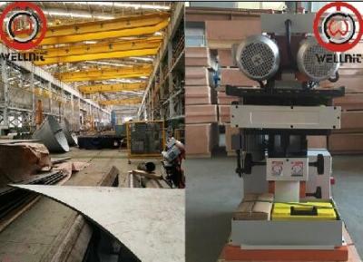 Cina Fresatrice semplice del bordo del piatto della lavorazione a freddo 0° - angolo regolabile del pendio 60° in vendita