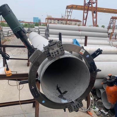 中国 Duplex Stainless Steel Pipe Cutting And Beveling Machine Clamshell Type Pipe Cutter 販売のため