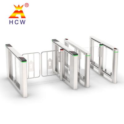 China RS485 RS232 Swing Access Control Turnstile Gate With Fingerprint / Face Recognition for sale
