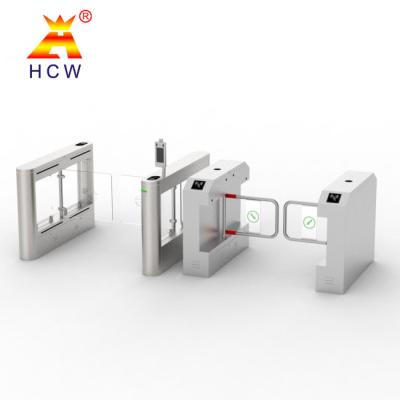 China Mechanical Swing Barrier Turnstile FRID Card Access Control 304 Stainless Steel for sale
