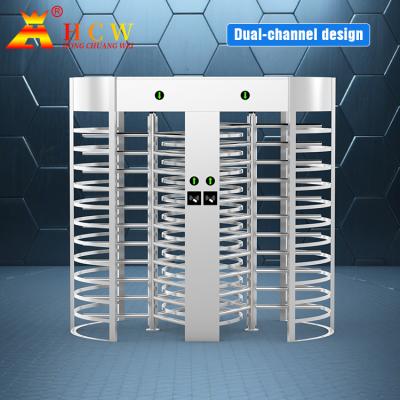 Cina Riconoscimento di fronte biometrico del doppio di altezza portone completo magnetico del cancello girevole RS485 in vendita