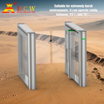 China Full Automatic Bidirectional Swing Barrier Turnstile IP54 Access Control Swing Gate for sale