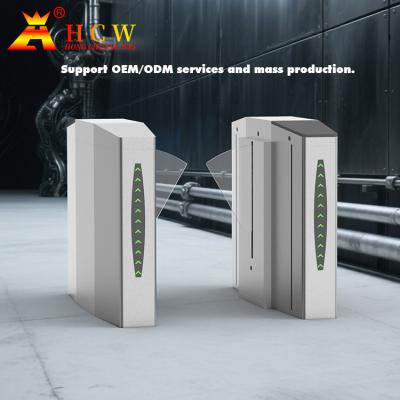 中国 HCW ウィングゲート ターンstile 生体認証アクセス制御 Rs232 歩行者用アンチスマッシング オフィスビル用 販売のため
