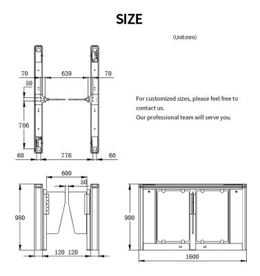 China CW427 Multi-Factor Face Recognition Turnstile for Visitor Management for sale