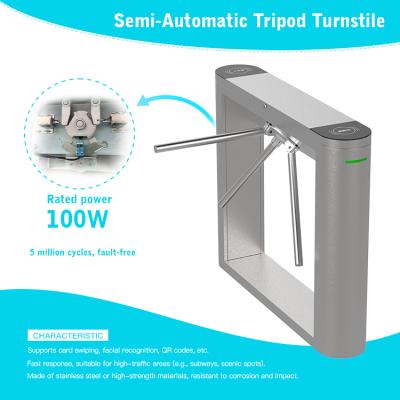 China CW321 Semi Automatic Tripod Turnstile Gate for Factory and Construction Site Access for sale