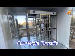 HCW Full Height Turnstile Waterproof Face Recognition Durable Access Control System