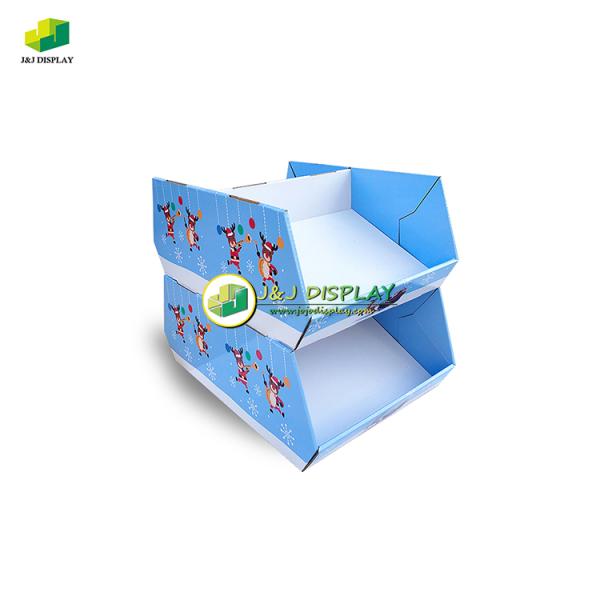 Quality Retail Store Corrugated Paper Pop Display Stand Stackable for Advertising for sale