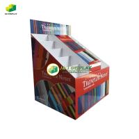 Quality Corrugated Paper Retail Floor Display Stand Foldable Moisture Resistant for sale