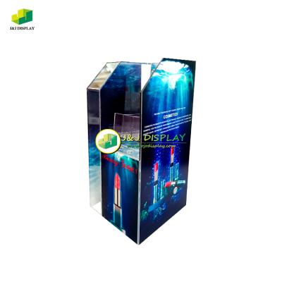 China Custom Countertop Plastic Acrylic Stand Cosmetics Makeup Holder Display Advertising for sale