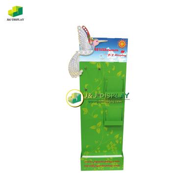 China Corrugated Cardboard POS Retail Display Stand 100% Recyclable Multiple Tiers for sale