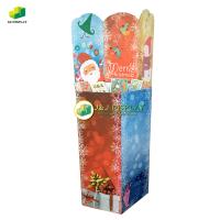Quality Christmas Decorations Cardboard Dump Bins POS Display Stand Foldable For Retail for sale