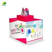 Quality Customized Cardboard Box Display Stands Collapsible Weather Resistant for sale