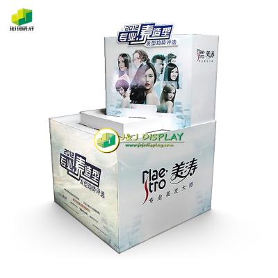 China Indoor Floor Display Stand Corrugated Cardboard Foldable Retail Dump Bin Display for sale
