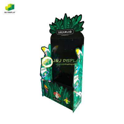 China Customizable Color POS Cardboard Display Stand 100% Recyclable Retail Display Stand for sale