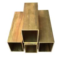China Small Square Rectangular Copper Pipe ASTM B587 C4430 C38500 for sale