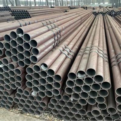 Cina Il nero senza cuciture a basso tenore di carbonio del giro del tubo d'acciaio di ASTM A106 A53 ha dipinto in vendita