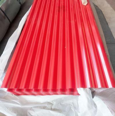 Cina 0.12-0.8mm PPGI Corrugated Roofing Sheet With Ce Certification 750-1250mm in vendita