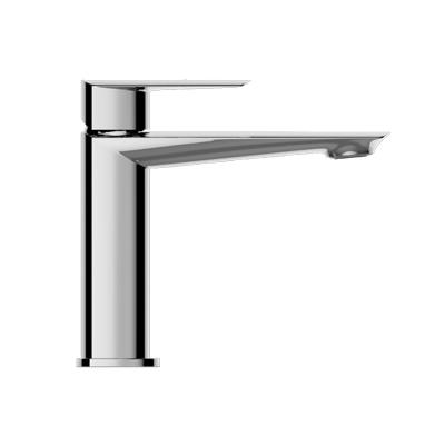 China Modern Single Handle Bathroom Basin Mixer 185mm Chrome Color for sale