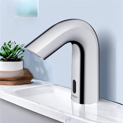 China ARROW Modern Single-Handle Brass Basin Mixer Faucet with Ceramic Valve Core and Smart Sensor Design for Deck Mounted Single Hole Installation for sale