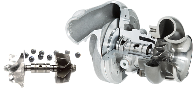 Precision Engine Repair Turbocharger Parts with Ceramic Balls Automotive Turbocharger 72038