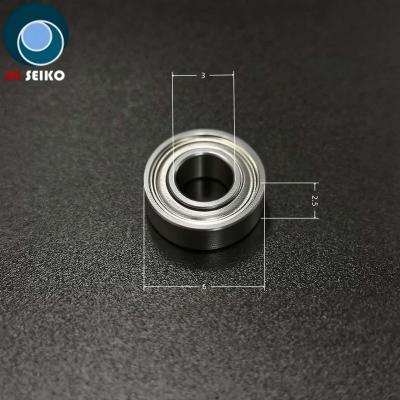 China SMR63ZZ 3*6*2.5 Dental Handpiece Bearing Low Noise Ball Bearing for sale
