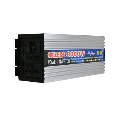 Cina China Supplier 8kw DC 12V 24V 48V 60V To AC 220V 50Hz Pure Sine Wave off grid Inverter 8000W in vendita